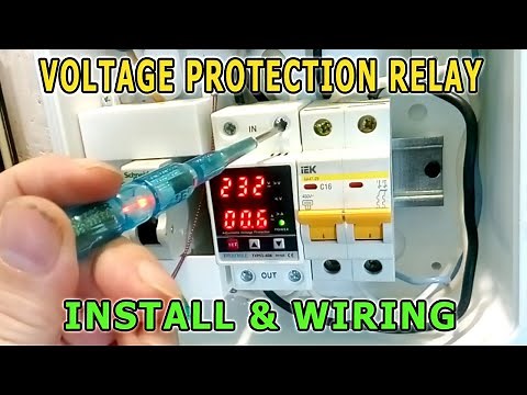 Voltage Protection Relay Install & Wiring in Electrical Panel | Surge Protection | Save Your Home!