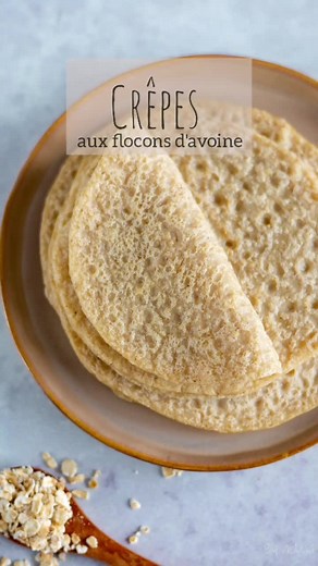 Crêpes aux flocons d'avoine faciles et délicieuses