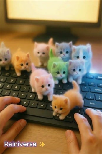 Caught Them Working on My Keyboard 😳💻🐾 | Tiny Cat Chaos at 3AM