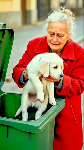 Folktunez on Instagram: "From Garbage to Guardian Angel — A Dog’s Eternal Loyalty ❤️ She was about to discard the trash... But then she heard a faint cry for help. Inside the dustbin — a trembling, starving puppy. People walked by. She didn’t. She picked him up. Wrapped him in her old shawl. No fancy home. No money. But she gave him food, love, warmth. From that day… he never left her side. Months later — he walks in with bread in his mouth. But something's wrong. The bread falls. Granny is lyin