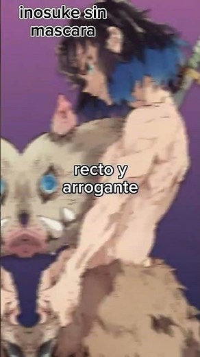 inosuke sin mascara #demos slayer#kimetsu no yaiba#kny#inosuke