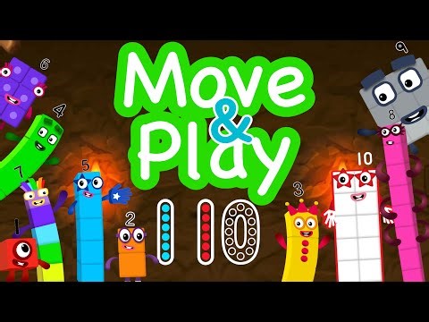 Numberblocks 10 Number Move And Play - Numberblocks 1 to 10 Characters Adventure | Number Go
