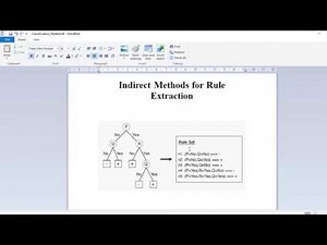 Indirect Methods for Rule Extraction