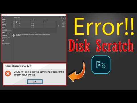 How to fix the "Disks Scratch are full" error in Photoshop