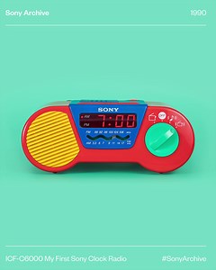 Wake up with this "My First Sony" alarm clock. ⏰Clock Radio ICF-C6000, 1990 #SonyArchive #Sony #Vintage #VintageSony #Nostalgia #Vintage #Collector #Technology #Childhood #Memories #Retro #Creative #Product #OldSchool #Throwback #TBT #ThrowbackThursday #Archive #Oldschool #myfirstsony | Sony New Zealand