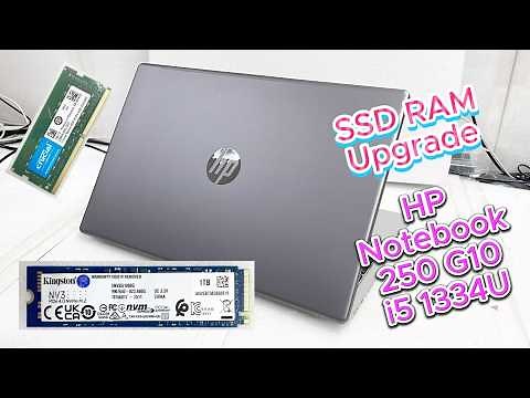 HP 250 G10 i5-1334U SSD & RAM Upgrade | Model 968K6ET | Step-by-Step Upgrade Guide