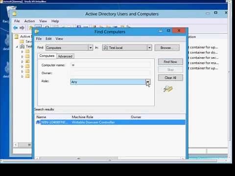 How to find computers in Active Directory in Microsoft Windows Server 2012