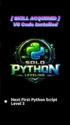 Level 2 Unlocked 🚀 visual studio code 💻 installation #python #vscode #installation #programming
