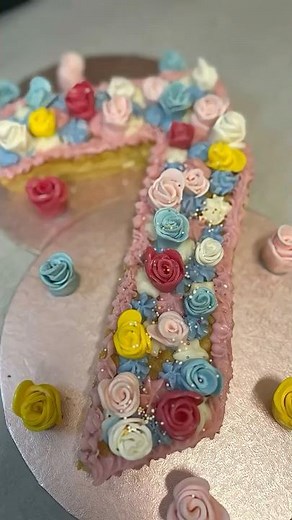 The easiest number 7 cake ever!!! #baking #cake #recipe #food