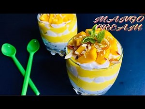 Mango cream 🥭 || yummy mango dessert || delicious mango cream at home || s square blog