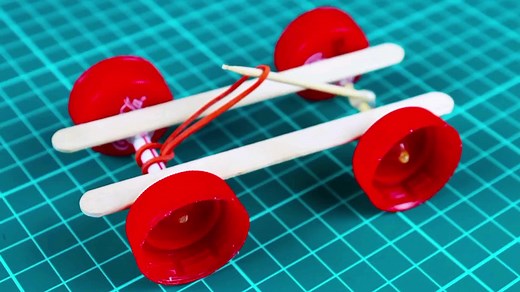 How To Make a Mini Rubber Band Car: DIY Invention Guide