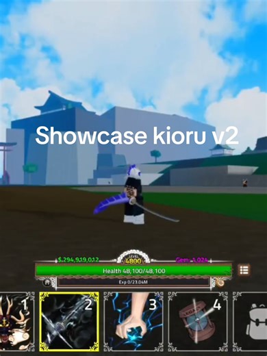 Mythical Sword Kioru V2 Showcase in King Legacy