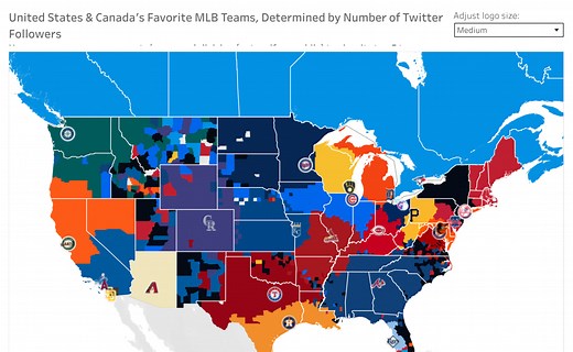MLB Fan Map