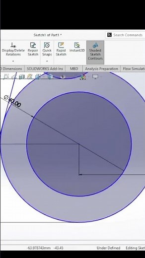 Solidworks Tutorial For Beginners Part-1 | #solidworks #shortvideo #shorts #youtubeshorts