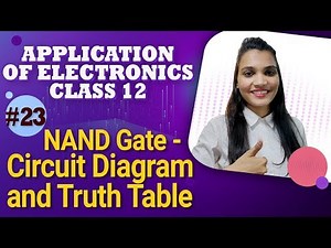 NAND Gate - Circuit Diagram and Truth Table - Logic Gates - Application of Electronics Class 12