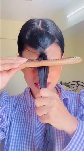 How to cut Hair bangs at home | cutting CURTAIN BANGS on my own | #explore #shortvideo #viral #hair