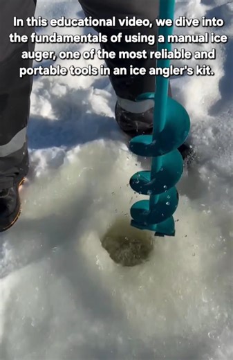 How to Use a Manual Ice Auger: Essential Tips for Beginners