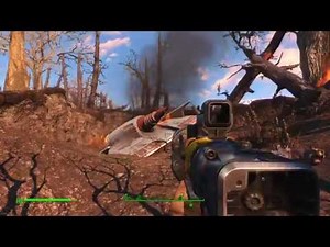 Fallout 4 UFO location, and Cave with Alien & blaster
