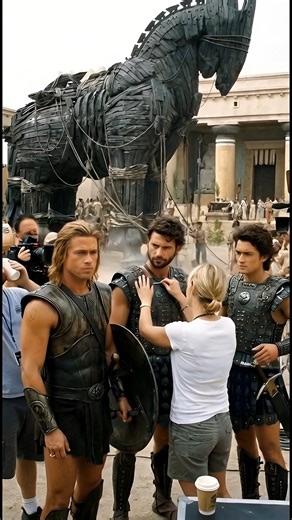 TROY - Behind The Scenes #troy #troymovie #acchilles #achillesheel #hector #bradpitt #gladiator #fyp