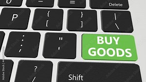 Buy Now Button Click Extreme Close Up Online shopping concept. Electronic commerce which allows consumers to directly buy goods or services from a seller over the Internet using a web browser.