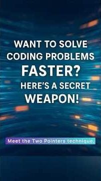 Two Pointers: The Trick Every Dev Should Know#dsa #codinginterview #programming