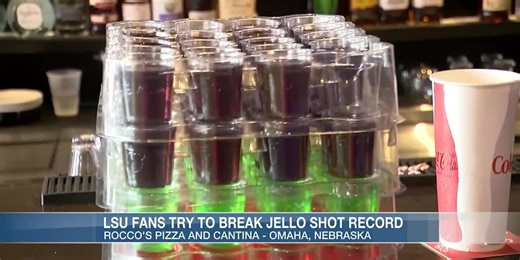 VIDEO: Eunice man orders $1,000 worth of Jell-O shots for LSU fans