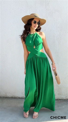 Chic Me on Instagram: "This maxi dress has me feeling summer-ready ☀️ Flowy, breezy, and the criss-cross tie back adds just the right touch of detail. It usually ships in around 3 days, and returns are free, so it’s easy to try. Link’s right there whenever ✨ https://us.chicmeonline.com/amazon/qkvoem #MaxiDressStyle #SummerVibes #BeachReady #FlowyDress #Amazonfinds #ChicMeStyle"