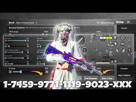NEW UPDATE 4.1🔥BEST SENSITIVITY CODE + CONTROL SETTINGS BGMI/PUBG MOBILE