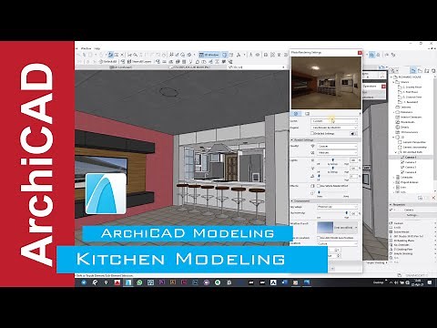 Kitchen Modeling in ArchiCAD | Modern Kitchen Design
