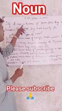 Noun|Parts Of Speech|English Grammar|Tense#english #englishgrammar #8partsofspeech #viral #answer