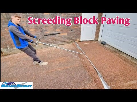 How to screed,set screed rails & levels for BLOCK PAVING