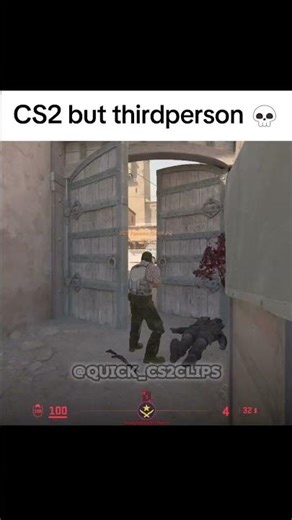 CS2 but THIRDPERSON 💀 #cs2 #cs2funny #cs2funnymoments #cs2funnyclips