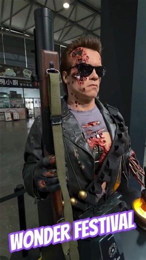 Terminator Life-Size Bust at WonderFest Shanghai