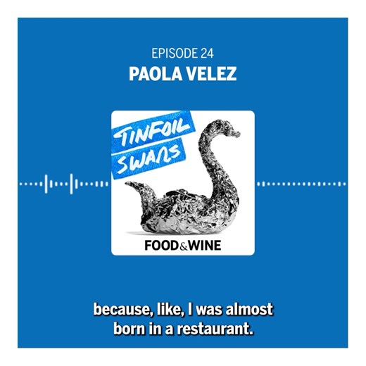 From fixing radios and writing slam poetry as a kid in the Bronx, to becoming one of the most celebrated pastry chefs and community builders of her generation, 2021 F&W Best New Chef Paola Velez has never followed the expected path. She joined the latest episode of #TinfoilSwans for a conversation about the courage it takes to choose joy in the face of struggle, the humility behind turning down a major accolade, and the celebrity chef who made a video for her mom. Listen to the full episode at t