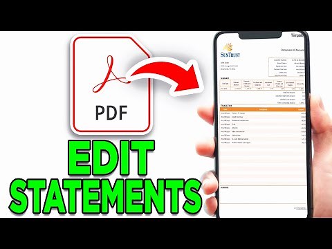 How To Edit Bank Statements With PDF Editor! - Full Guide
