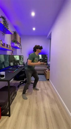 Getting Too Involved in VR Gaming and the Result 🥊🧱 #vr #gamer #fail #wall #pain #funny #virtualreality #accident | TV -