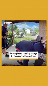 A Nest security camera shows a masked person steal an Apple Watch mid-delivery. #US #PorchPirate #Delivery #HespressEng | Hespress English