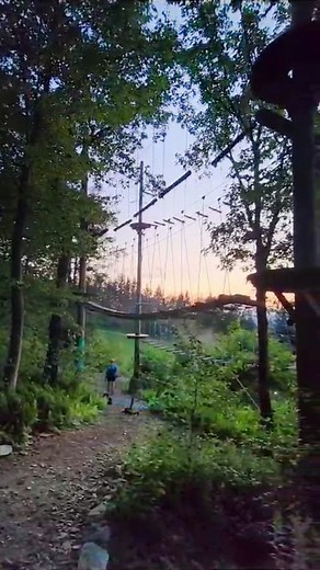 Experience the Summit Aerial Park High Ropes Course after dark! 🧗‍♂️ Climb, zip and swing through the trees with laser lights, glow sticks and more! Night Time Zip and Climb takes place every Friday night through September 30th. #poconomtns #poconobucketlist #visitpa #thingstodoinpennsylnania #thingstodointhepoconos #bluemountainresort #ziplineadventure