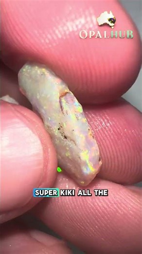 Lightning Ridge Crystal Opal | Zinga Stacker With Teeth 25.85ct