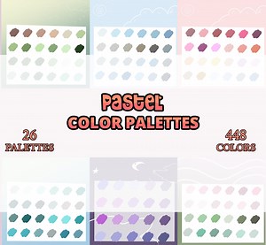 Pastel Color Palettes |made With Procreate | Digital Art - Etsy Canada