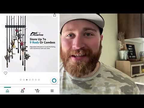 PLUSINNO Fishing Rod Rack Unboxing and Installing