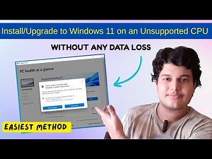 How to install Windows 11 in an UNSUPPORTED PC without Data Loss (Easy Method)