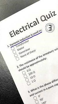 Only 1% Pass This Electrical Knowledge Quiz! #electrical #quiztime #electrician #shorts #quiz