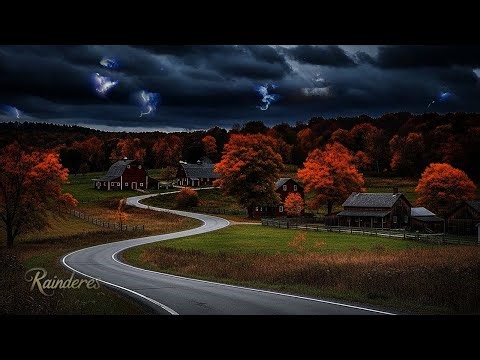 Quiet Autumn Village Before the Storm – Peaceful Thunder Ambience for Sleep & Focus
