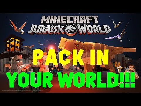 Use the Minecraft Jurassic World Marketplace Addon in Your Own World!