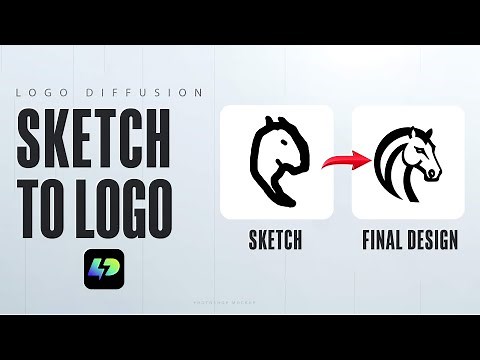 How to turn a sketch into a Vector logo with A.I