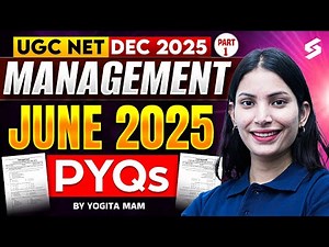 UGC NET Management Previous Solved Papers | UGC NET Management Paper 2 By Yogita Ma'am