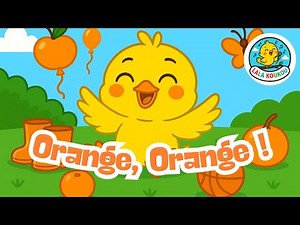 🧡 Orange Orange Song! ☀️ So Bright and Bold! | Fun Colors Song for Kids | Nursery Rhymes & Songs
