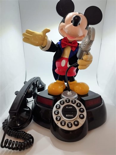 Vintage Disney Mickey Mouse Phone 1990's - Etsy