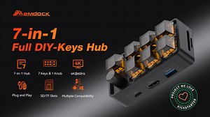 Memdock G2 True Customizable-Keys 7-in-1 Hub for Easy Access